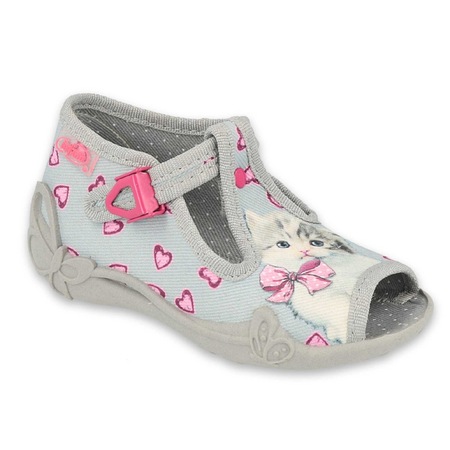 Papuci fete, Befado, Poliester, Gri, 20 EU - eMAG.ro