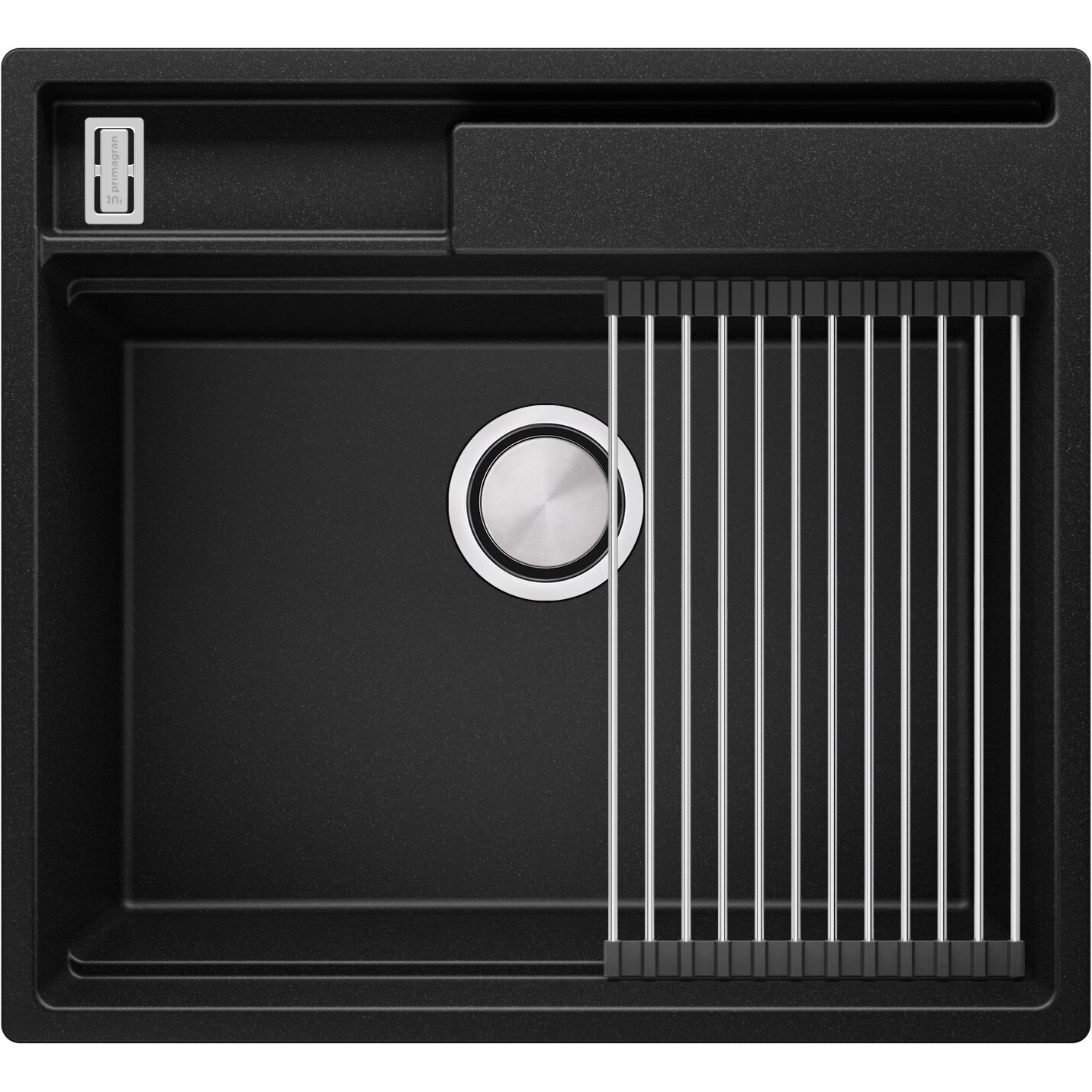 Chiuveta de Bucatarie Granit cu Sifon, 58x53 cm, Adancime 20 cm ...