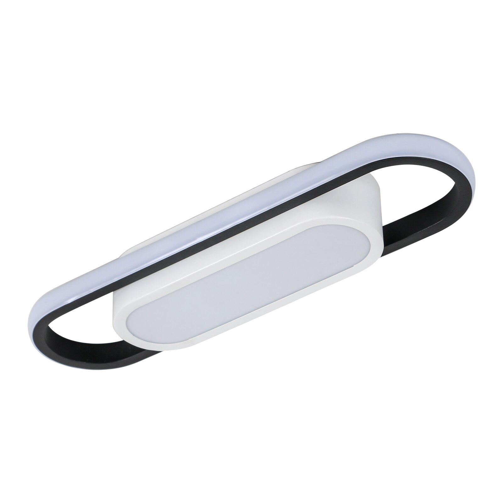 Plafoniera LED ovala lunga, SENQIU, Aluminiu, 30W, 40*12cm, Lumina alba ...