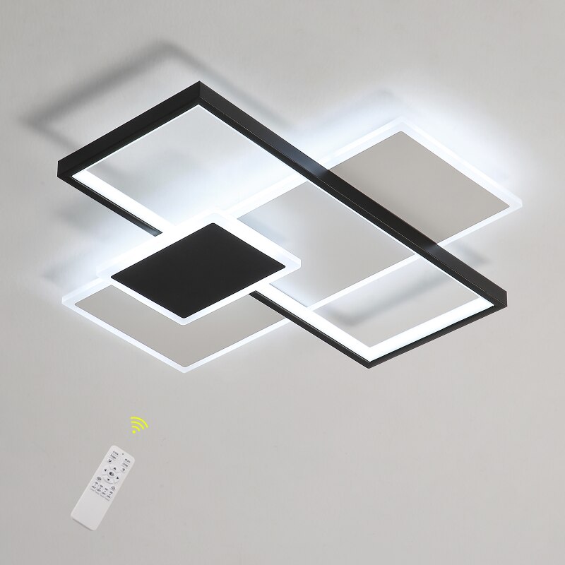 Plafoniera LED dreptunghiulara, SENQIU, Aluminiu, 31W, 50cm, Cu ...