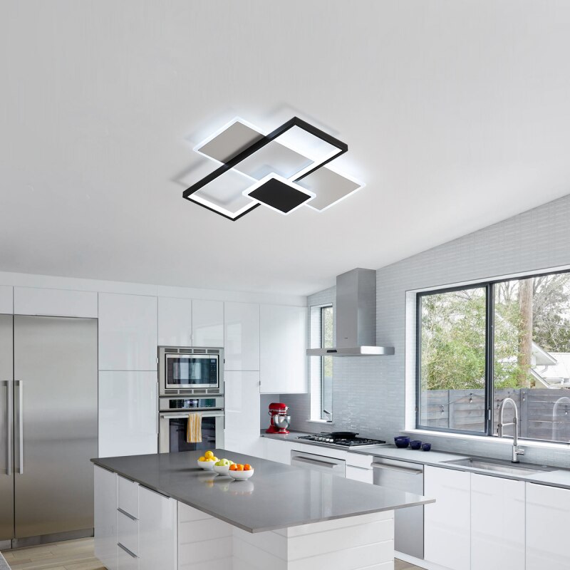 Plafoniera LED dreptunghiulara, SENQIU, Aluminiu, 31W, 50cm, Cu ...