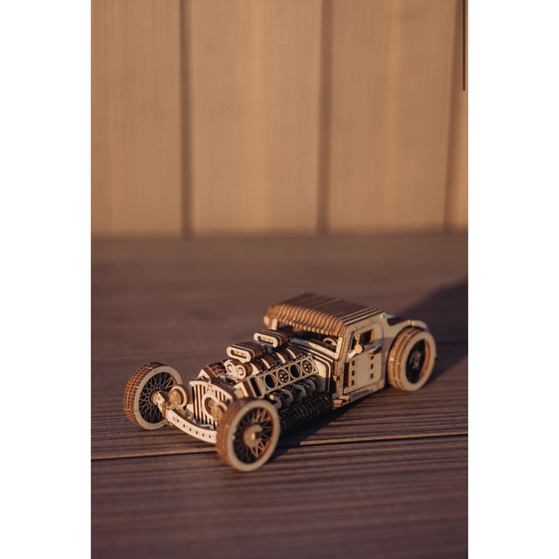 Wood Trick Hot Rod 3D fa mechanikus modell - eMAG.hu