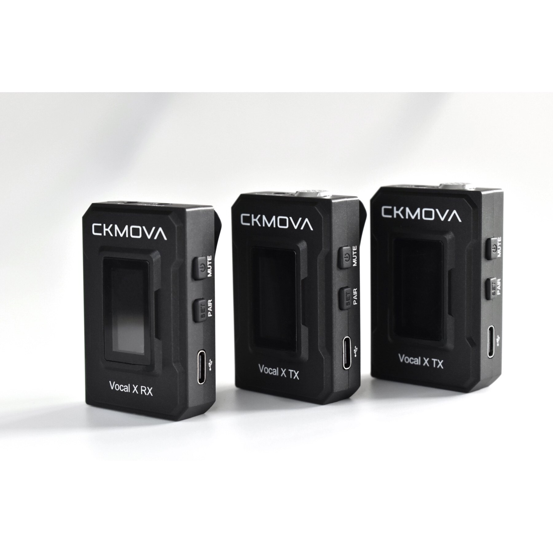 Microfon lavaliera wireless CKMOVA Vocal X V2, Negru - eMAG.ro