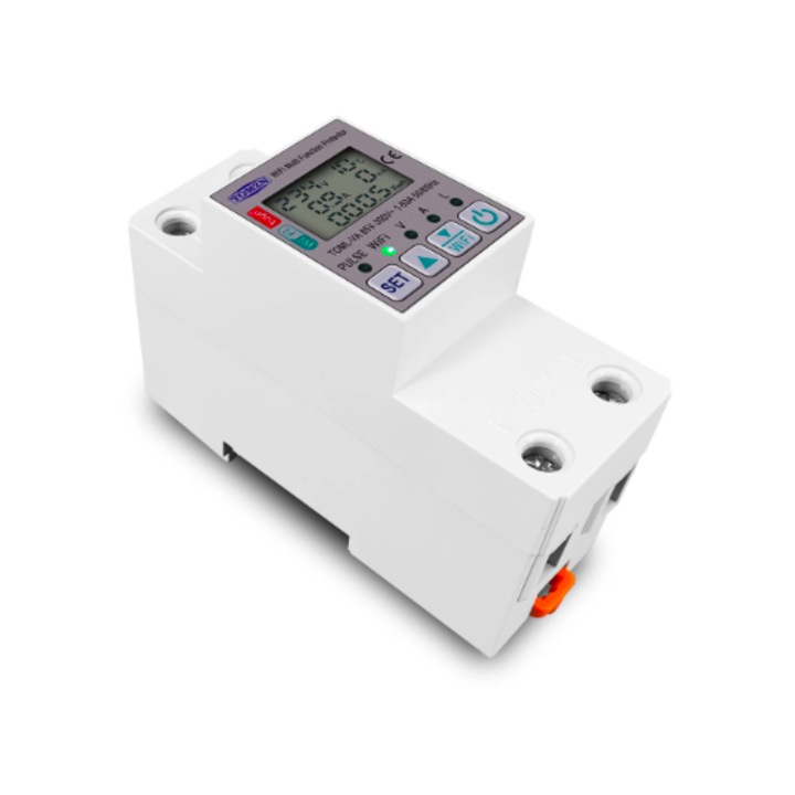 Contor de energie WIFI 63A 110V 220V TUYA cu protectie la supra si ...