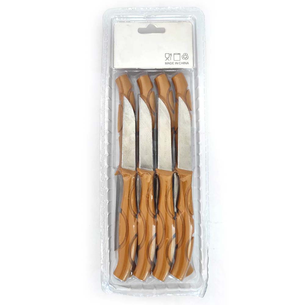 Set 12 Cutite Mici cu Maner de Plastic, Culoare Bej - eMAG.ro