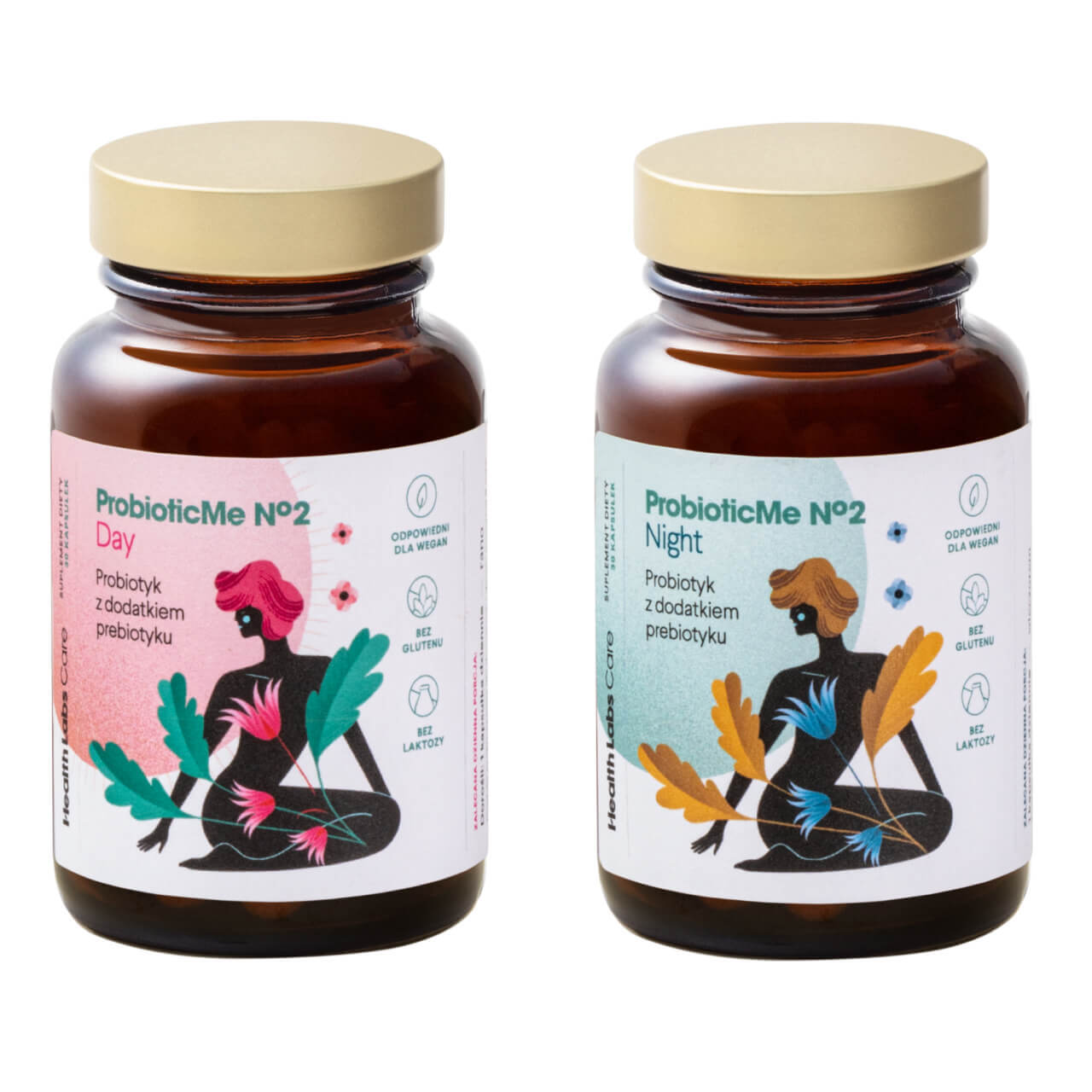 Set 2 Flacoane, Health Labs Care, Probiotic si Prebiotic, 60 capsule ...