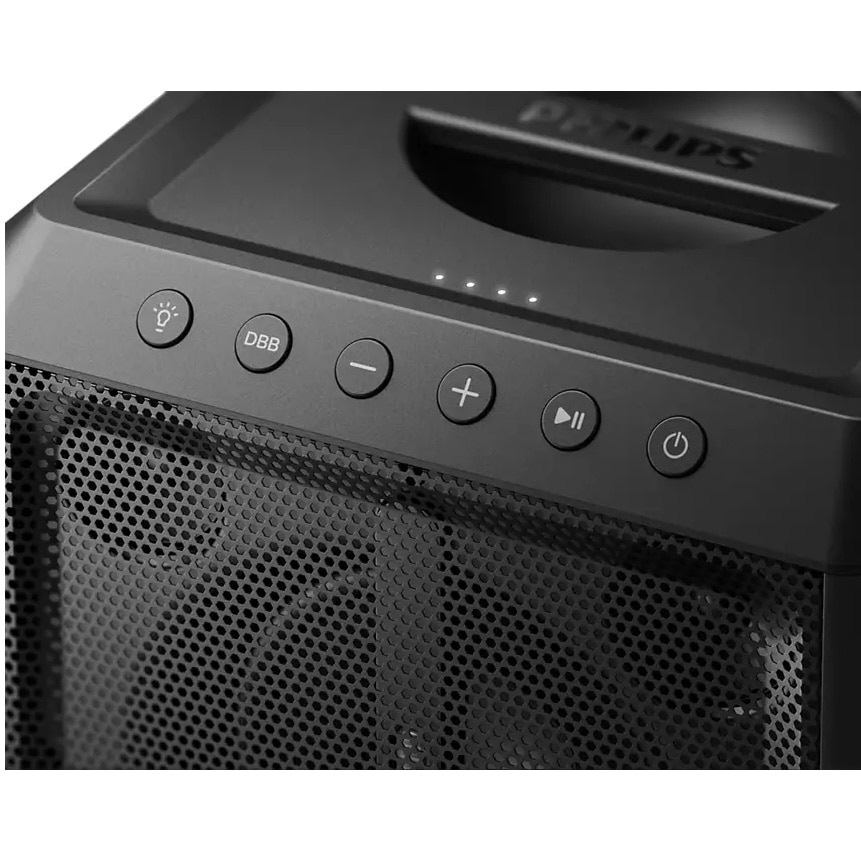 Преносима тонколона TAX4207/10, Bluetooth, 50W, Wireless, Караоке ...