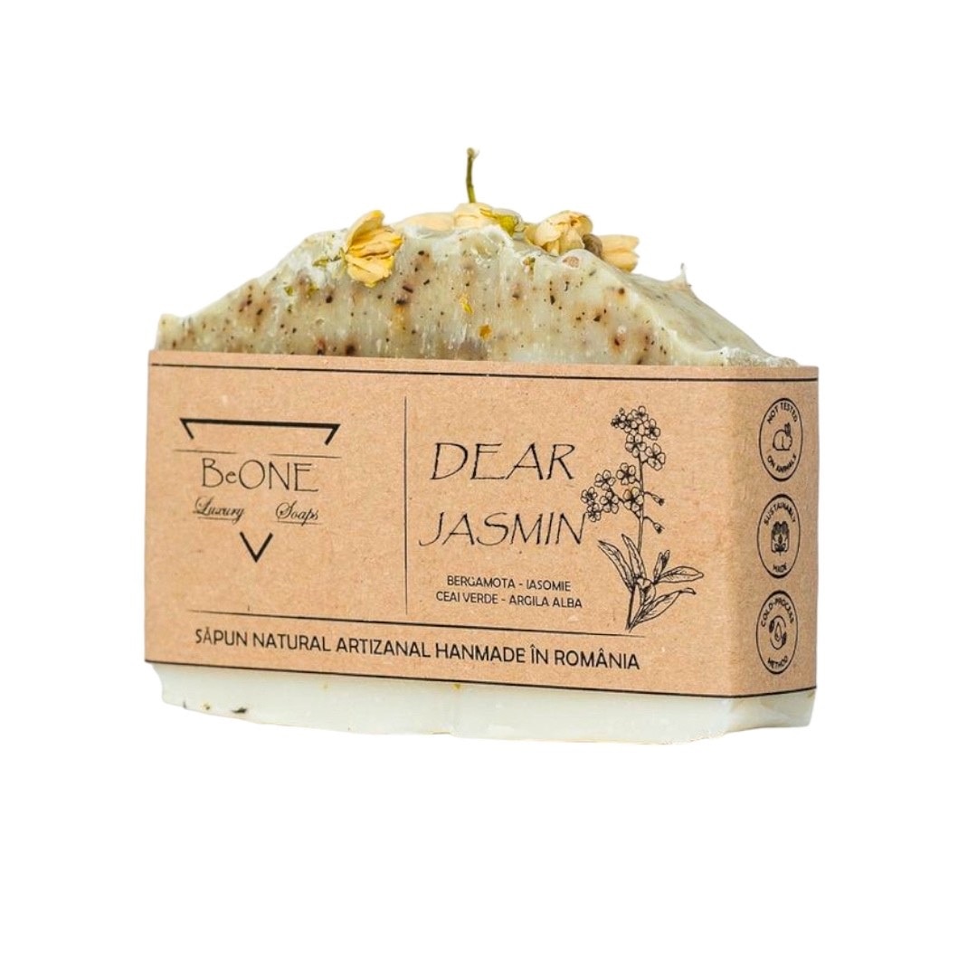 Sapun natural Dear Jasmin din uleiuri si unturi vegetale, ulei esential ...