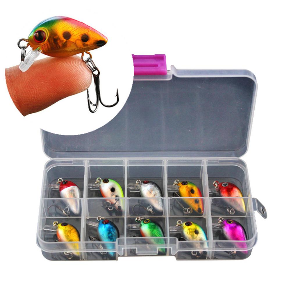Set 10 micro voblere FISHINGBOX MAKE FISHING BETTER, 3 cm, 1.8 g ...