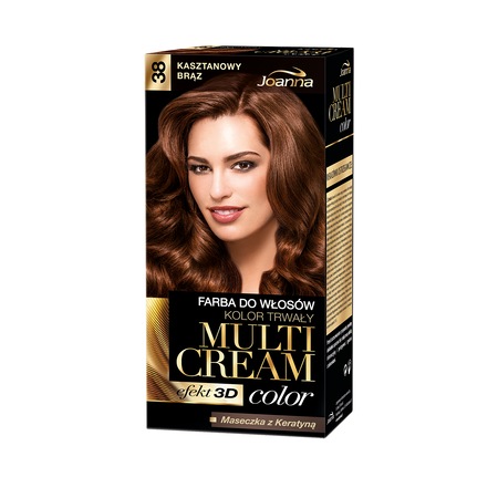 Vopsea de par, Multi Cream Color, Joanna, 38 maro castaniu - eMAG.ro