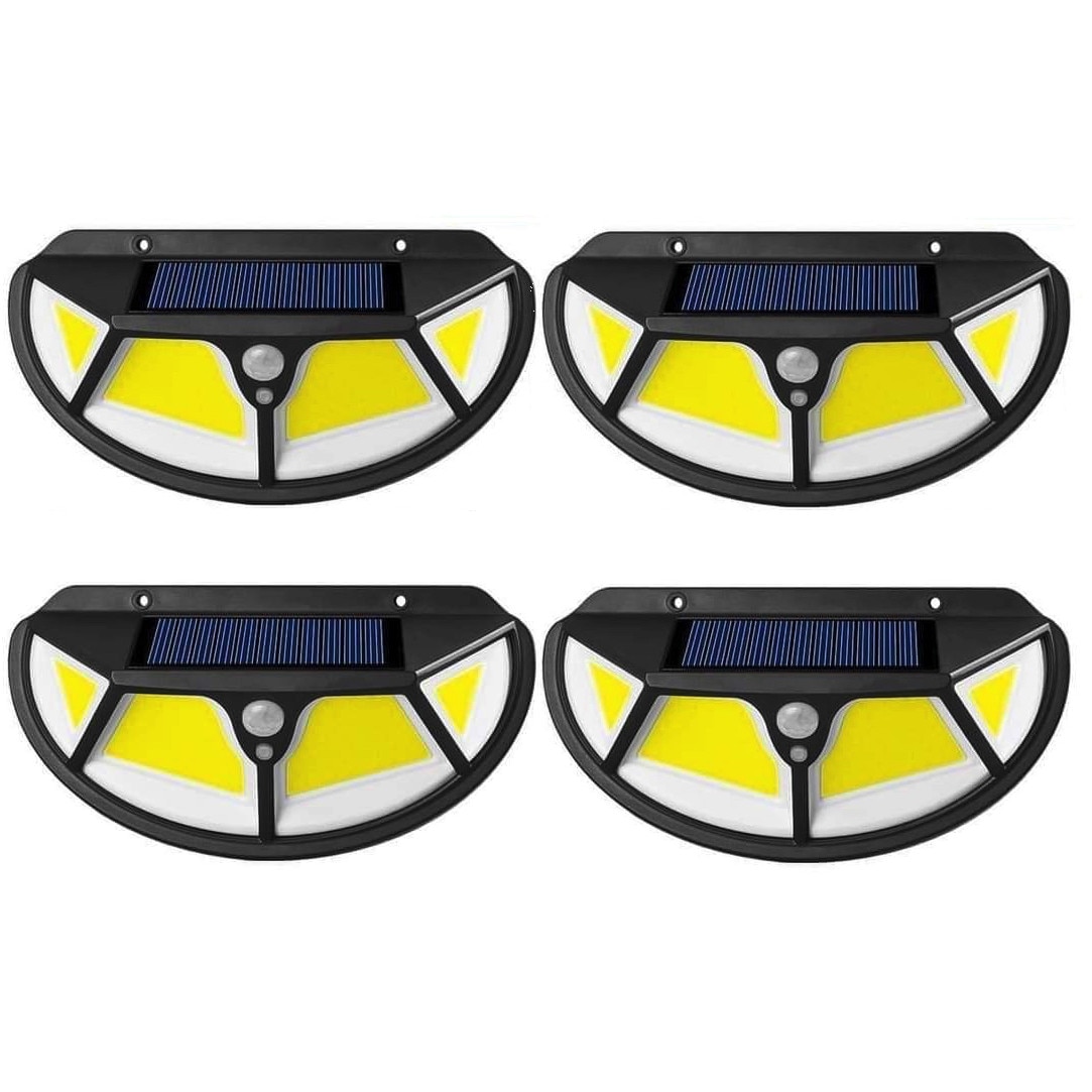Set 4 Lampi solare SH -122 LED COB cu senzor de miscare si lumina 3 ...