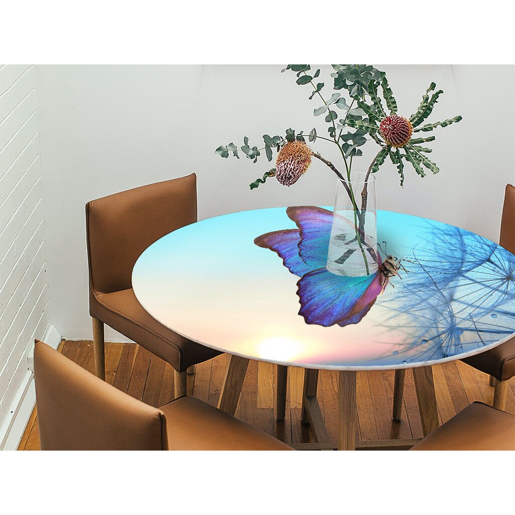 Autocolant blat masa, model fluture, 100 x 200 cm, racleta inclusa ...