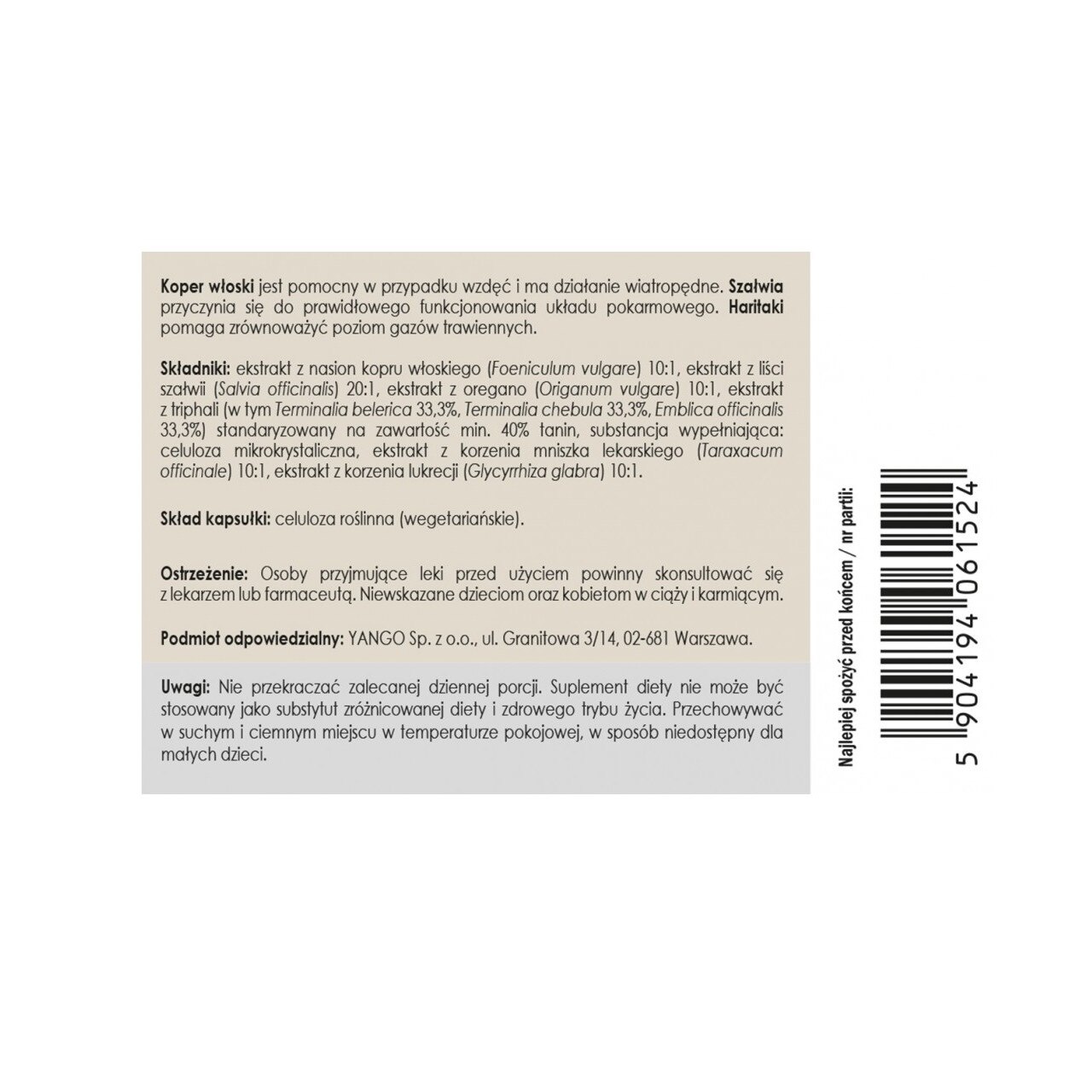 Supliment alimentar, Panaseus, Suport digestiv, 50 capsule - eMAG.ro