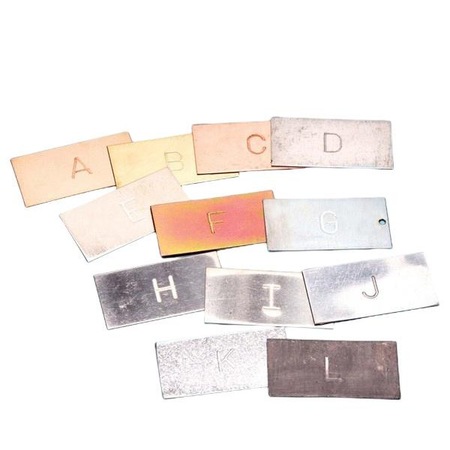 Set 12 tablite de metal educationale Learning, 12x 5x2.5 cm - eMAG.ro