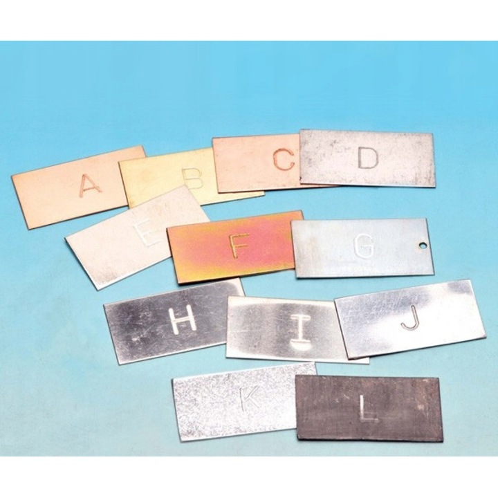 Set 12 tablite de metal educationale Learning, 12x 5x2.5 cm - eMAG.ro