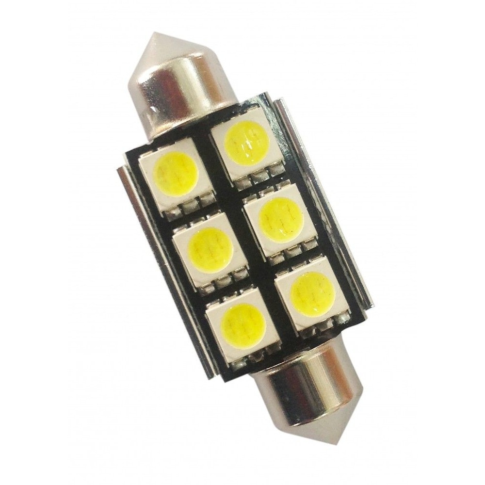 Set 2 becuri Led Canbus 6 Smd, c5w, 12v - eMAG.ro