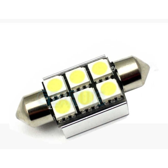 Set 2 becuri Led Canbus 6 Smd, c5w, 12v - eMAG.ro