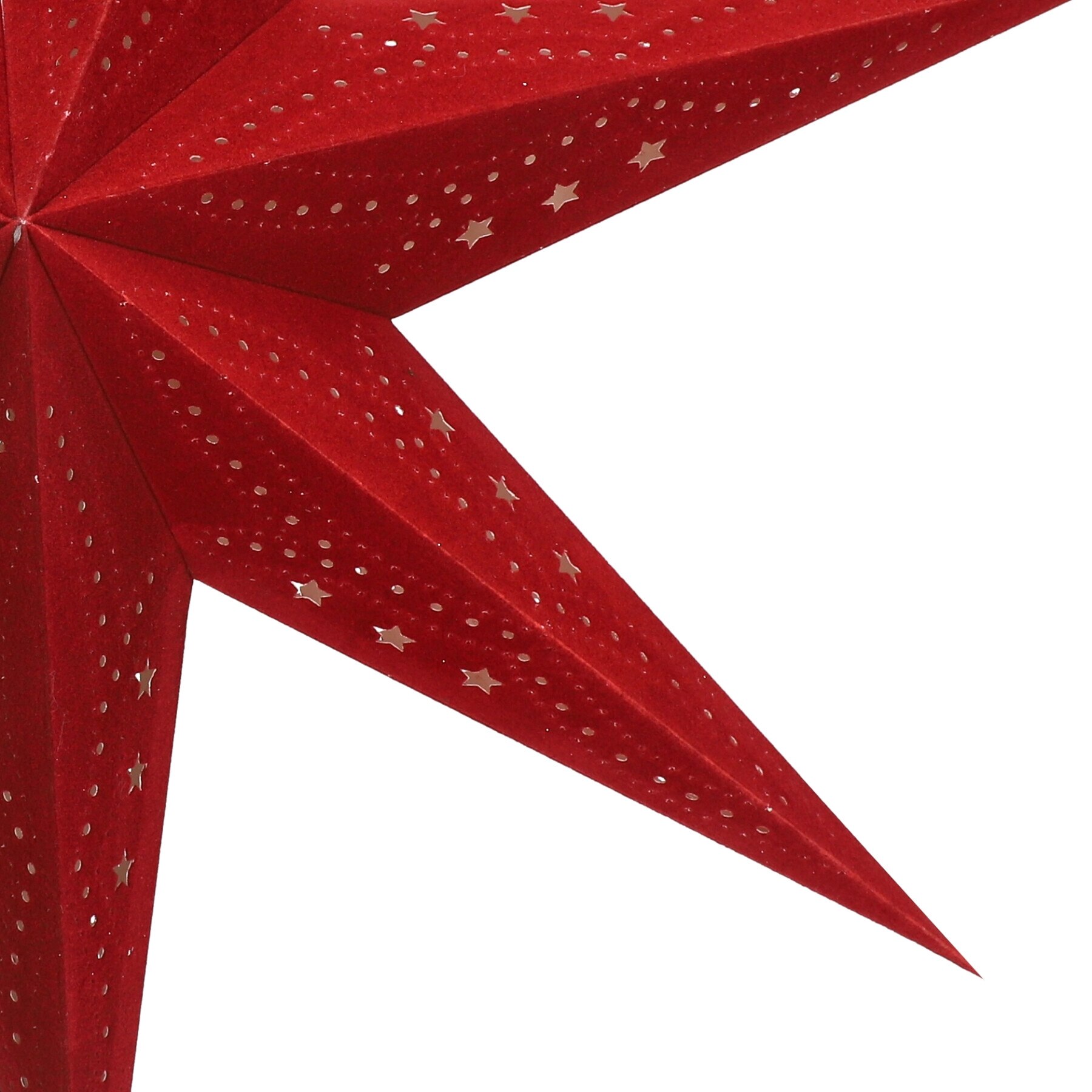 Stea decorativa, Homla, 60 cm, Cu LED, Hartie, Rosu - eMAG.ro