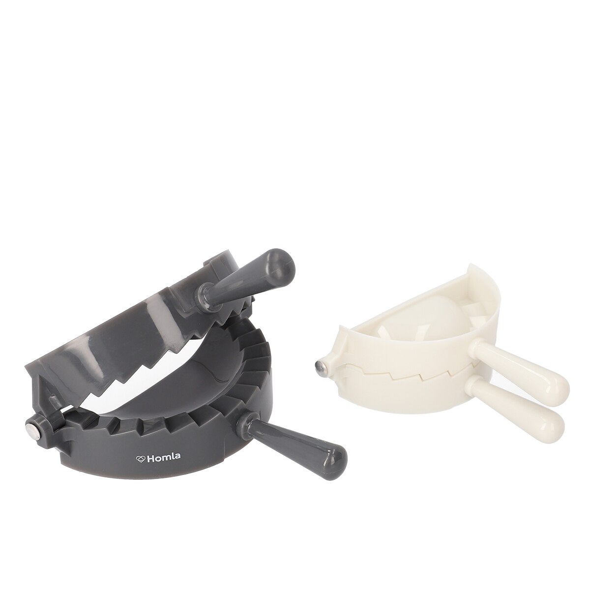 Set 2xprese dumpling, Homla, Plastic, Alb/Gri - eMAG.ro