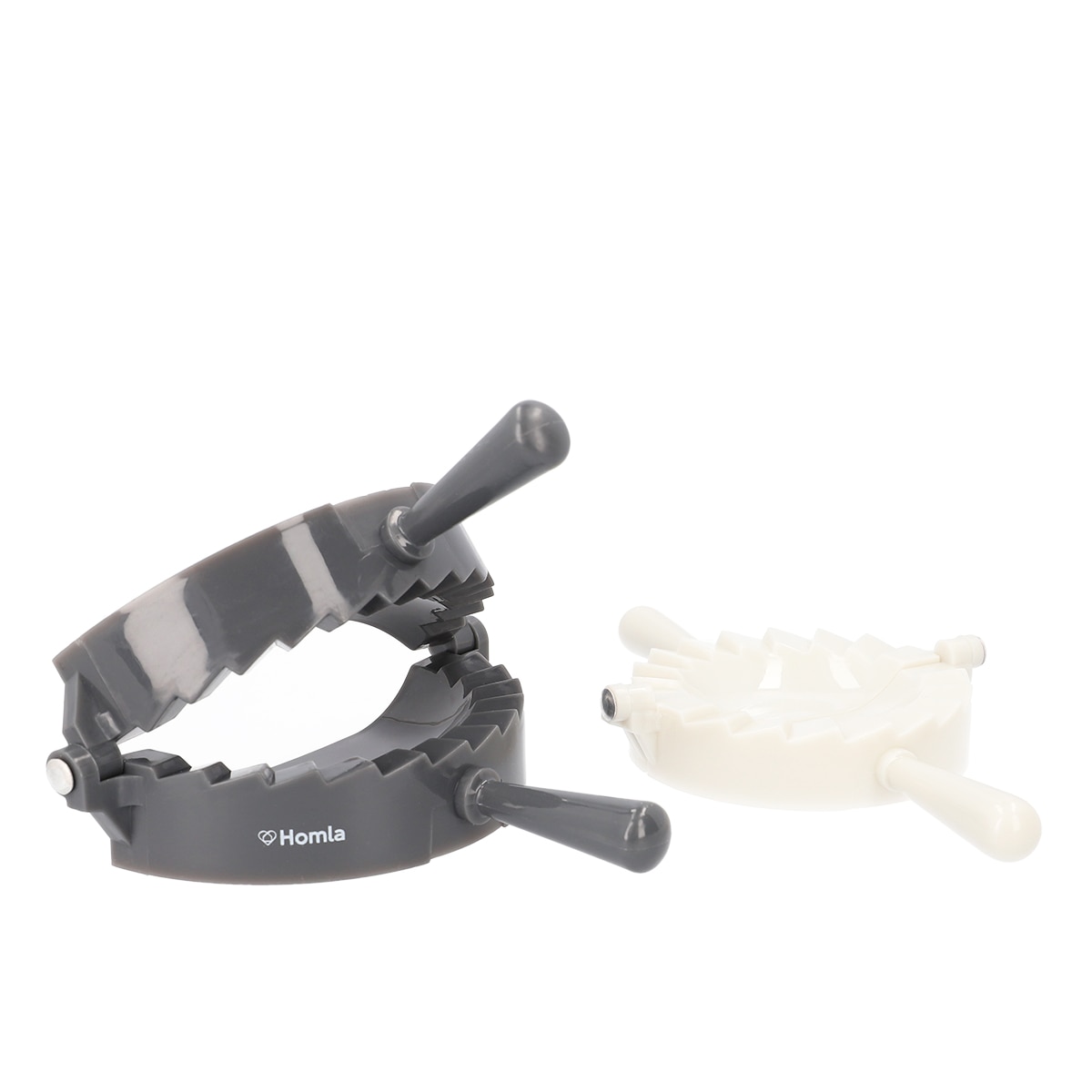 Set 2xprese dumpling, Homla, Plastic, Alb/Gri - eMAG.ro
