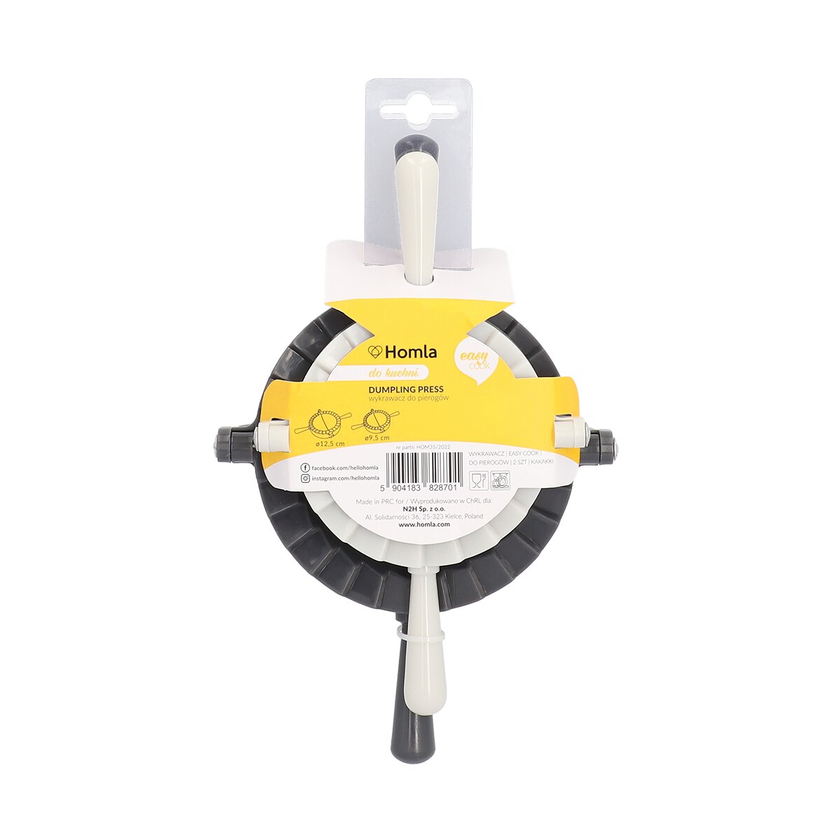 Set 2xprese dumpling, Homla, Plastic, Alb/Gri - eMAG.ro