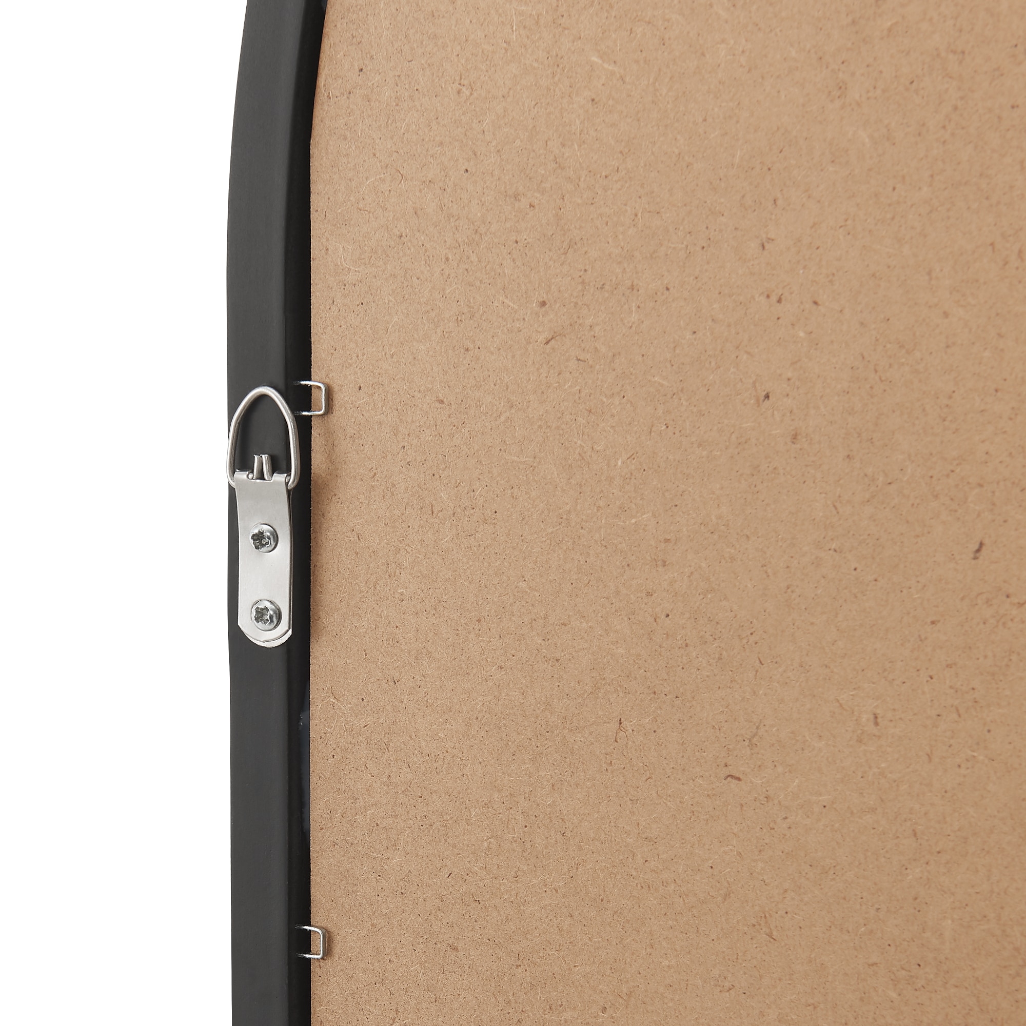 Oglinda de perete, en.casa, Villalago, 80 x 60 cm, mdf, negru mat ...