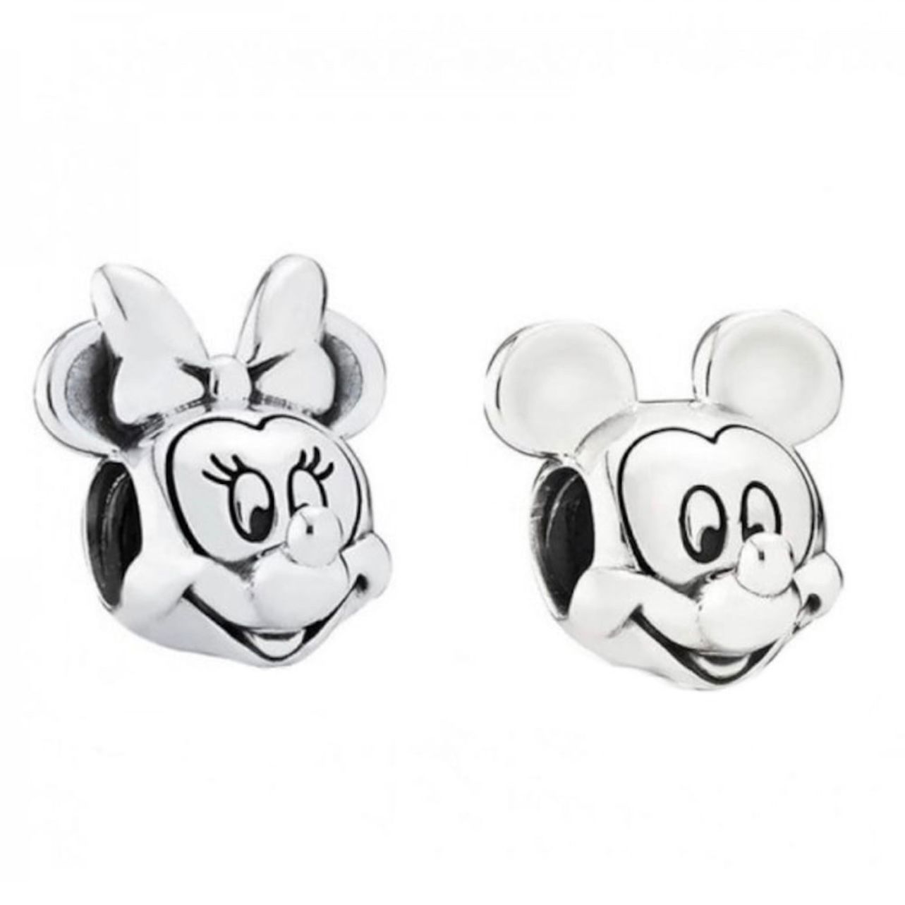 Set Talismane din argint 925 Charm compatibil Pandora Minnie si Mickey - eMAG.ro