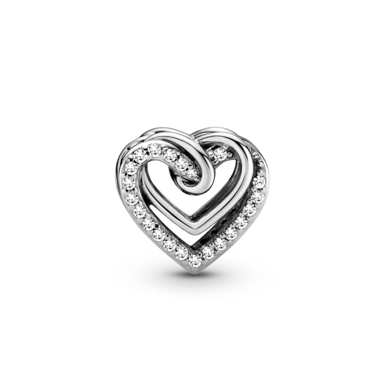 Talisman din argint 925 Charm compatibil Pandora Inimi stralucitoare ...