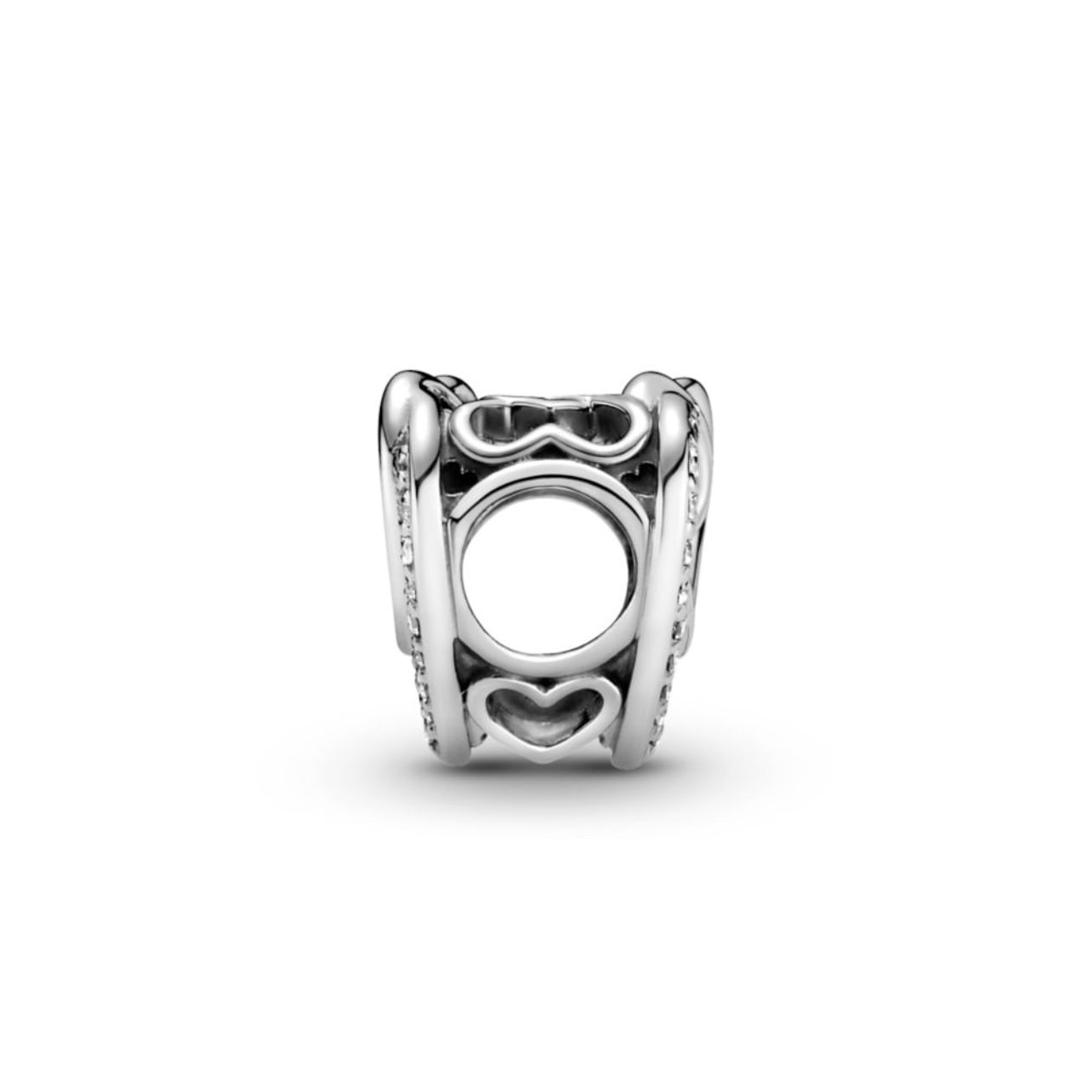 Talisman din argint 925 Charm compatibil Pandora Inimi stralucitoare ...