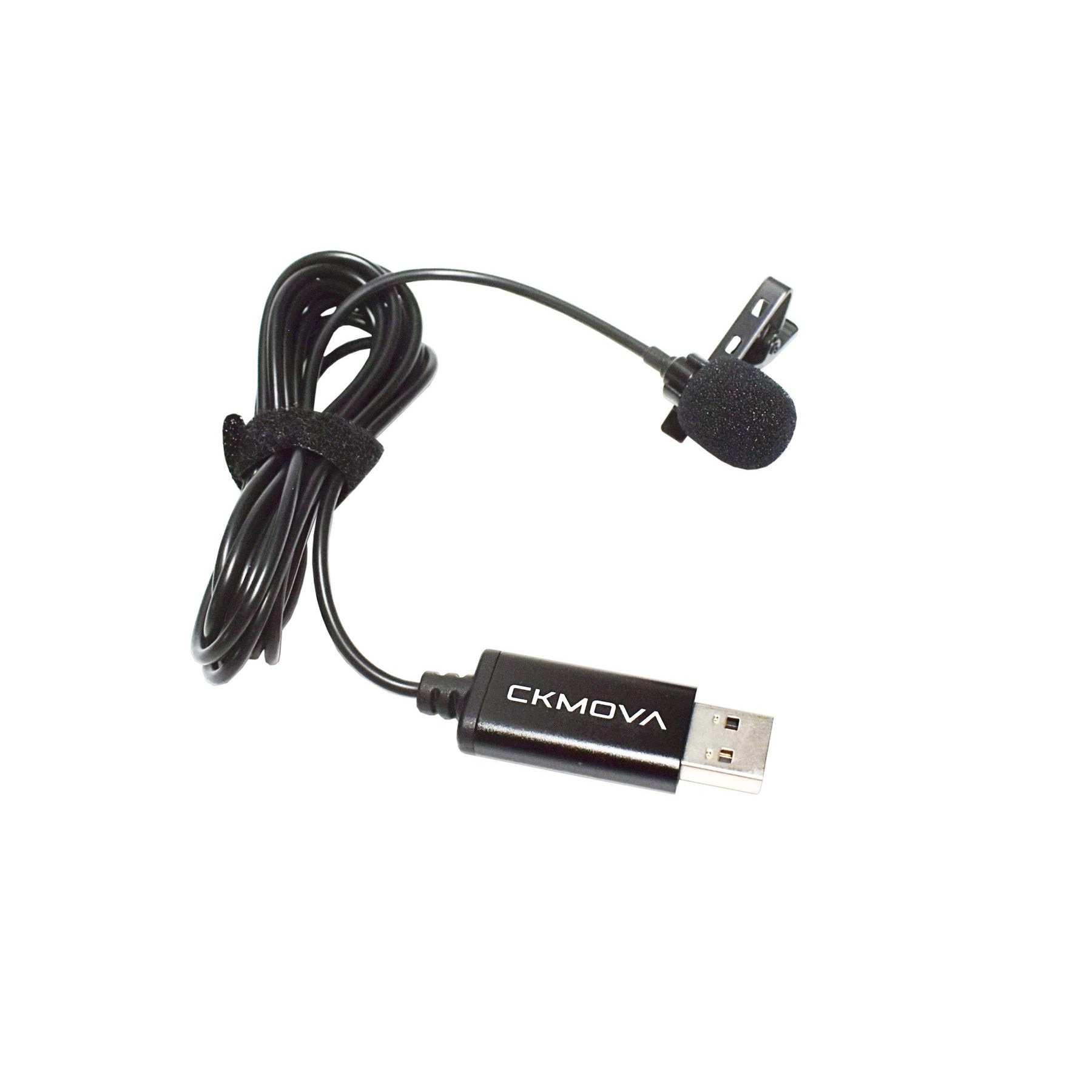Microfon lavaliera CKMOVA LUM2, USB, 2 m, Negru - eMAG.ro