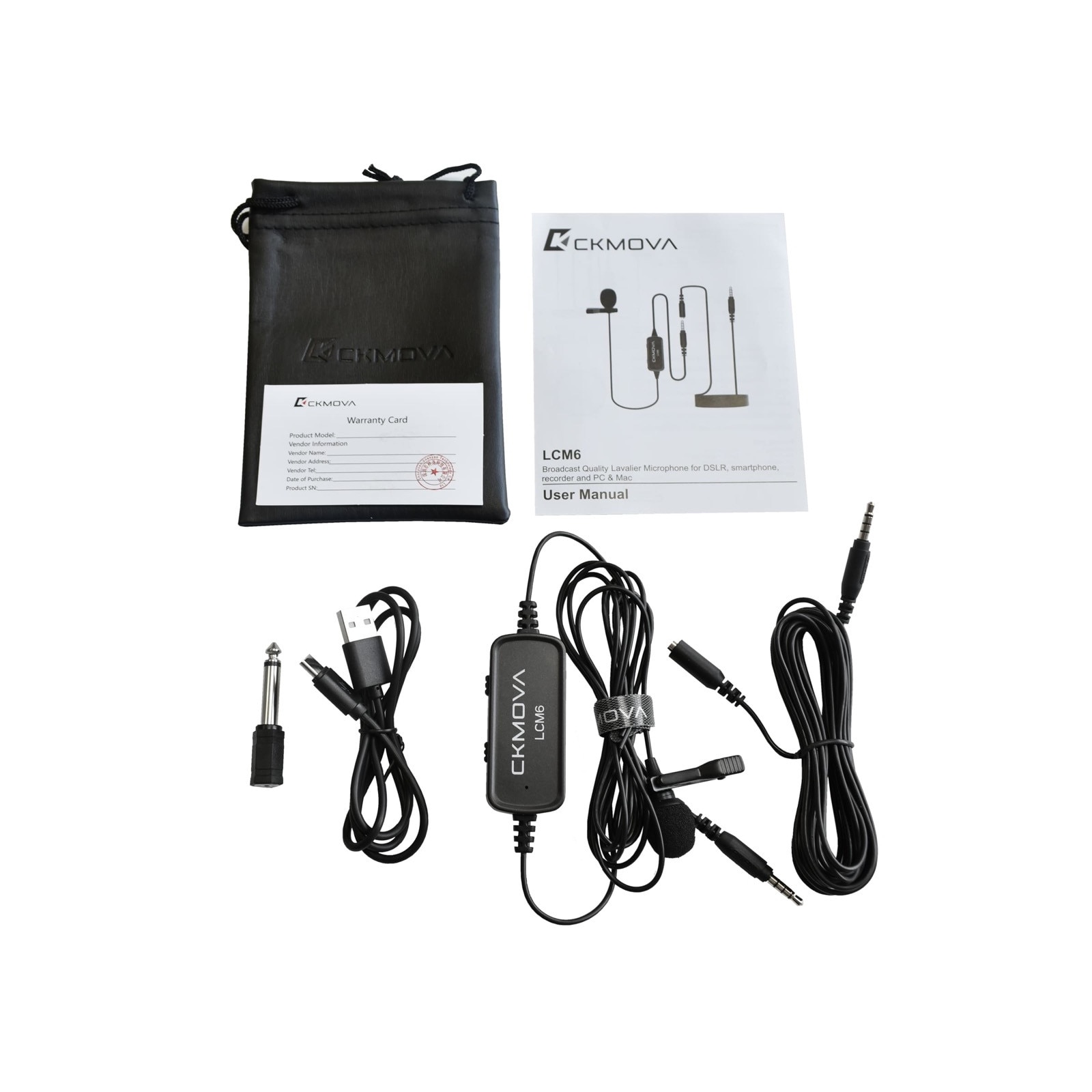 Microfon lavaliera CKMOVA LCM6, 6 m, Negru - eMAG.ro