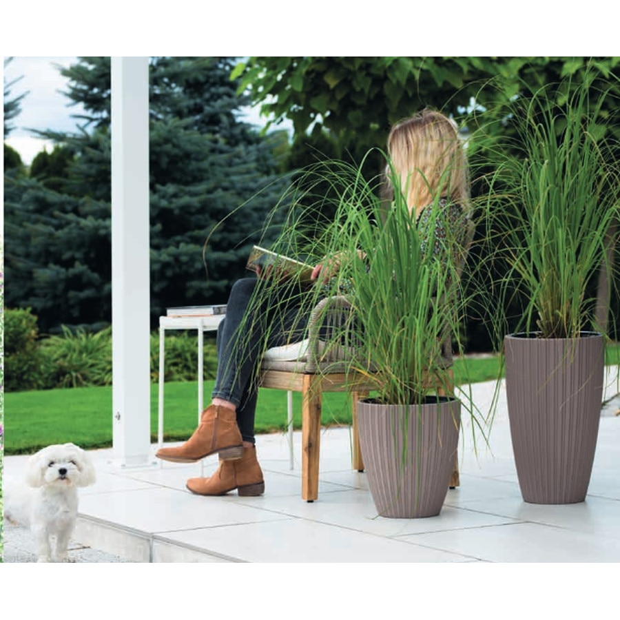 Ghiveci rotund Mika Slim, Form-plastic, Plastic, 48 cm, Alb - eMAG.ro