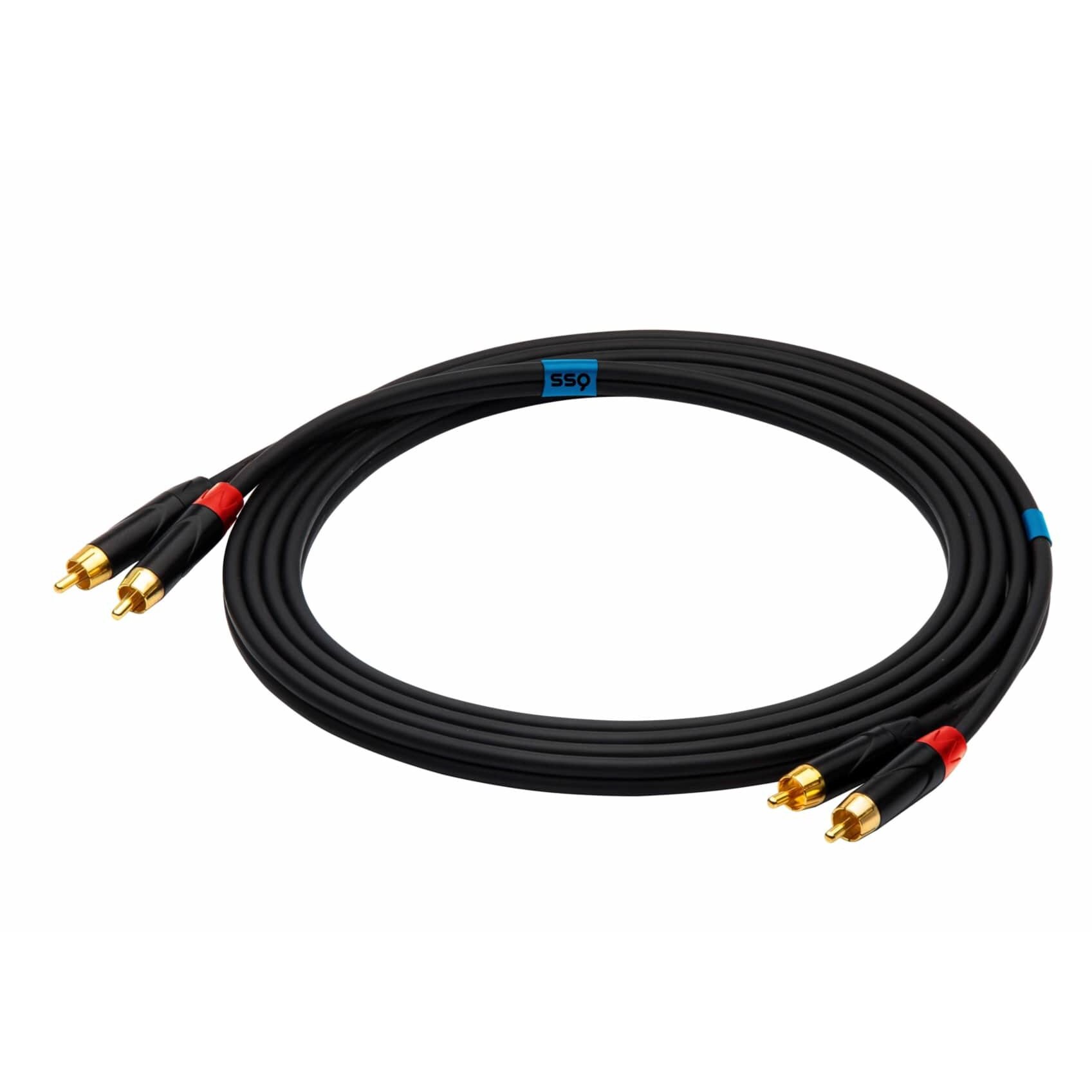 Cablu audio SSQ, 2xRCA - 2xRCA, 2 m, Negru - eMAG.ro