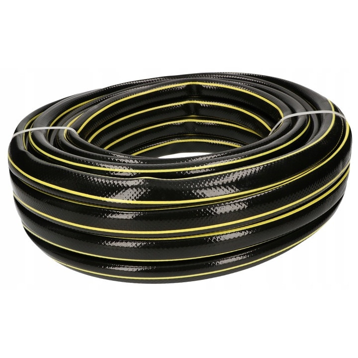 Furtun de gradina, Kotarbau, Cu 4 straturi, 1/2'', 20m, Negru//Galben ...