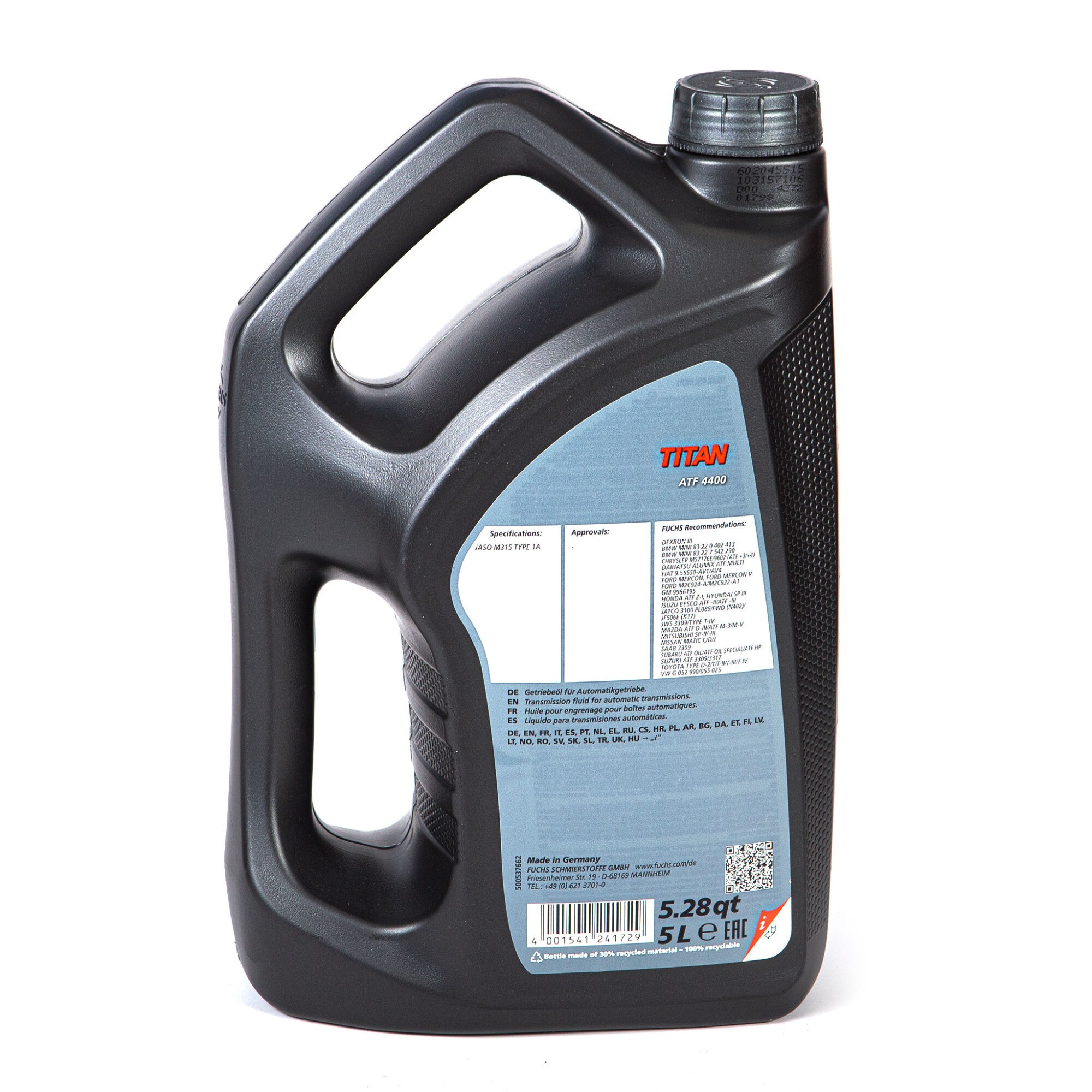 Трансмисионно масло, Fuchs Titan ATF 4400, 5л - eMAG.bg