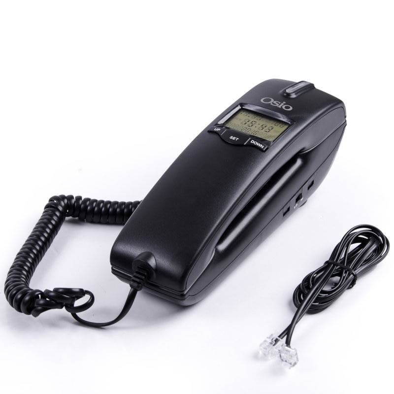 Telefon cu fir Osio, Display LCD, Negru - eMAG.ro