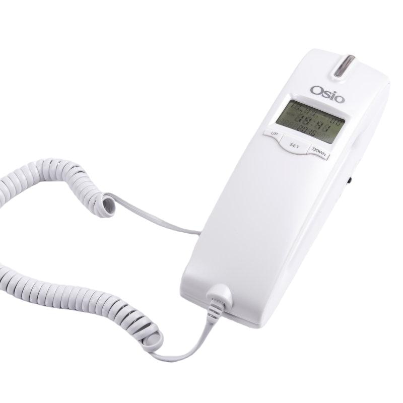 Telefon cu fir Osio, Display LCD, Alb - eMAG.ro