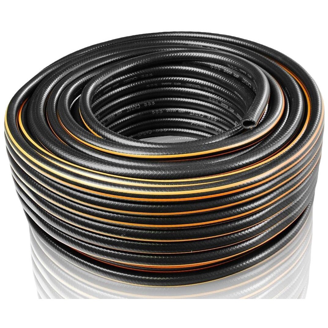 Furtun de gradina, Kotarbau, Cu 3 straturi, 1/2", 30m, Negru/Galben ...