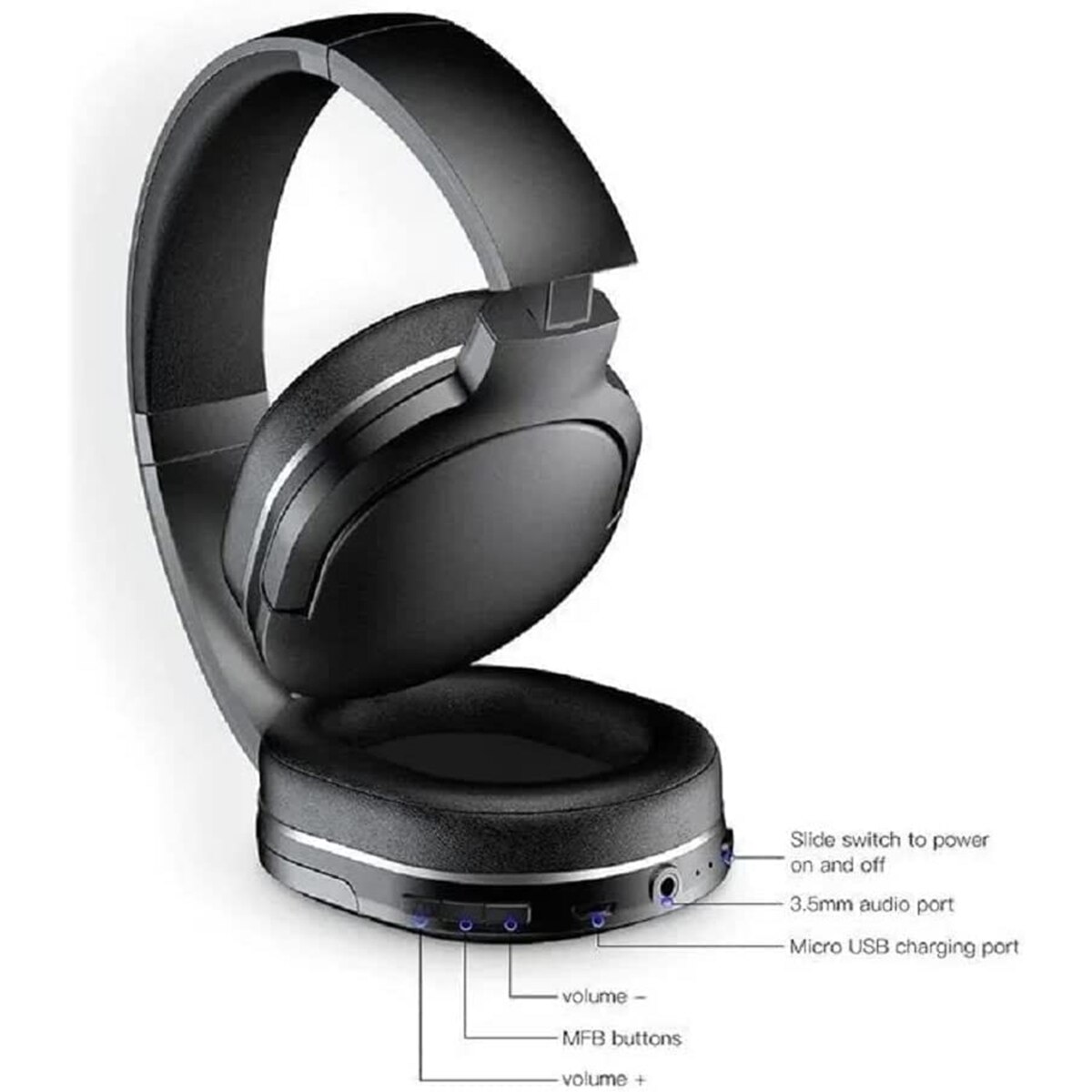 Casti Over-Ear Baseus NGTD010301 Encok D02 Pro, Wireless, Negru - eMAG.ro
