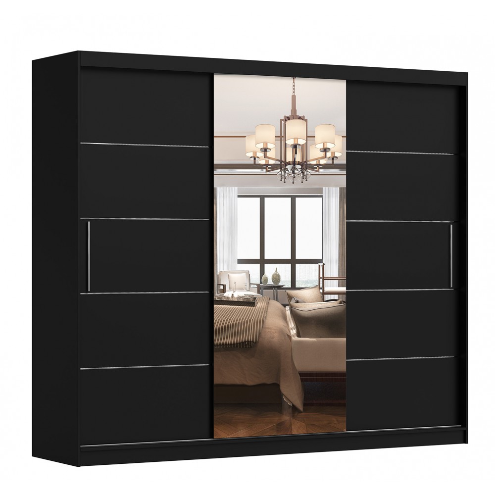 Dressing Iaki Magia cu oglinda 250 cm x 200 cm x 61 cm - eMAG.ro Dressing Iaki Magia cu oglinda 250 cm x 200 cm x 61 cm - eMAG.ro