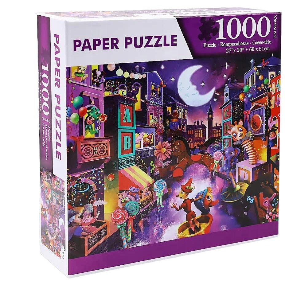 Puzzle, Carton, 1000 piese, 69 x 51 cm, Multicolor - eMAG.ro