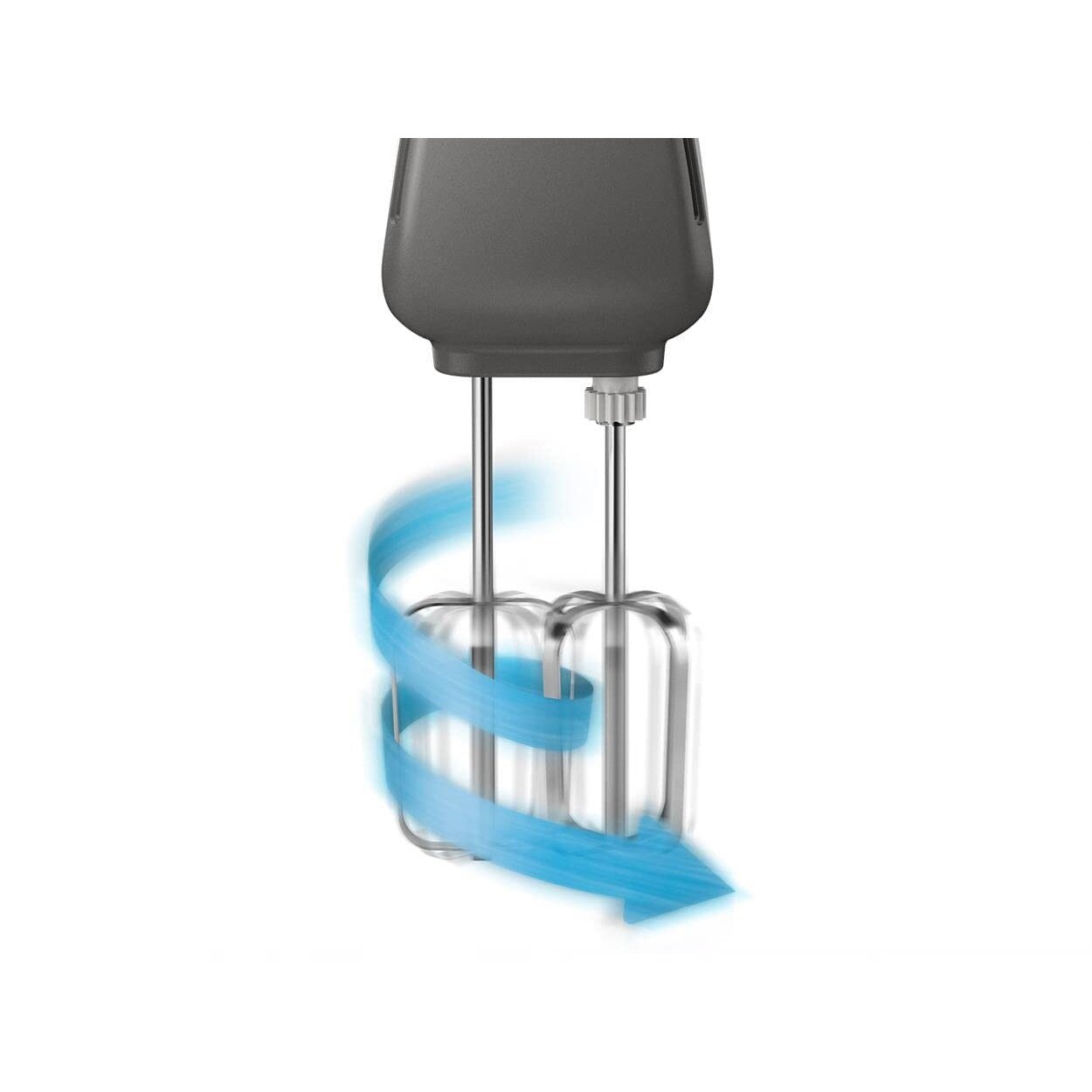 Mixer de mana Philips 5000 Series HR3741/00, 450W, 5 viteze, functie Turbo, Alb/Gri - eMAG.ro