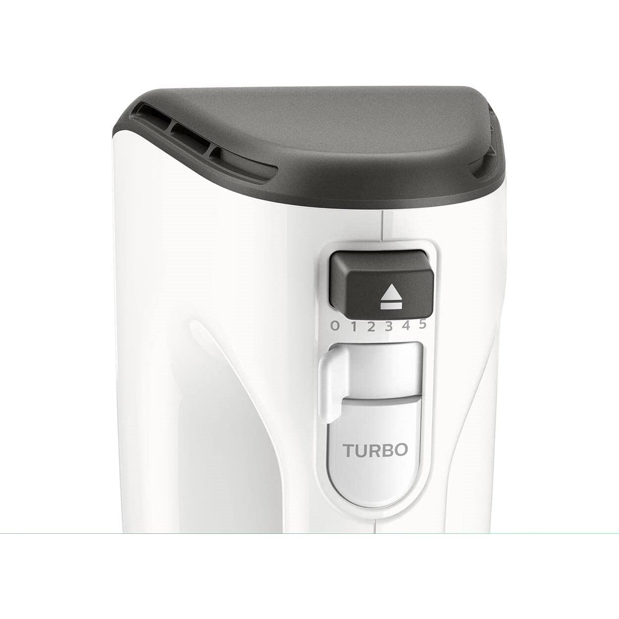 Mixer de mana Philips 5000 Series HR3741/00, 450W, 5 viteze, functie Turbo, Alb/Gri - eMAG.ro