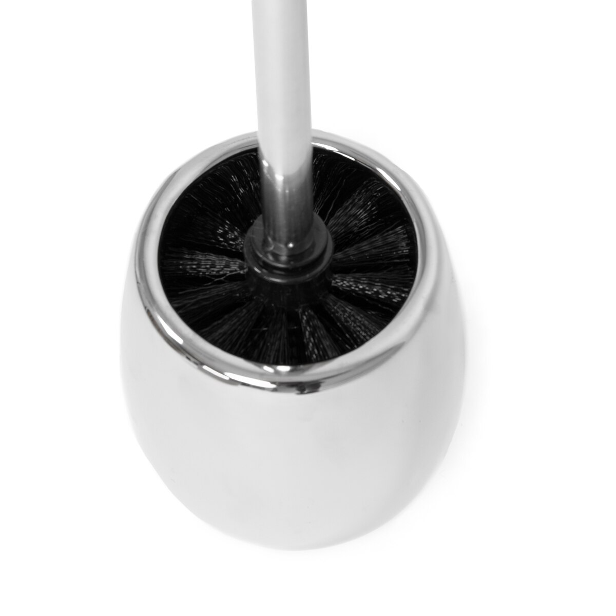 Perie wc cu suport Homla, Noelle, 40cm, Ceramica, Argintiu - eMAG.ro