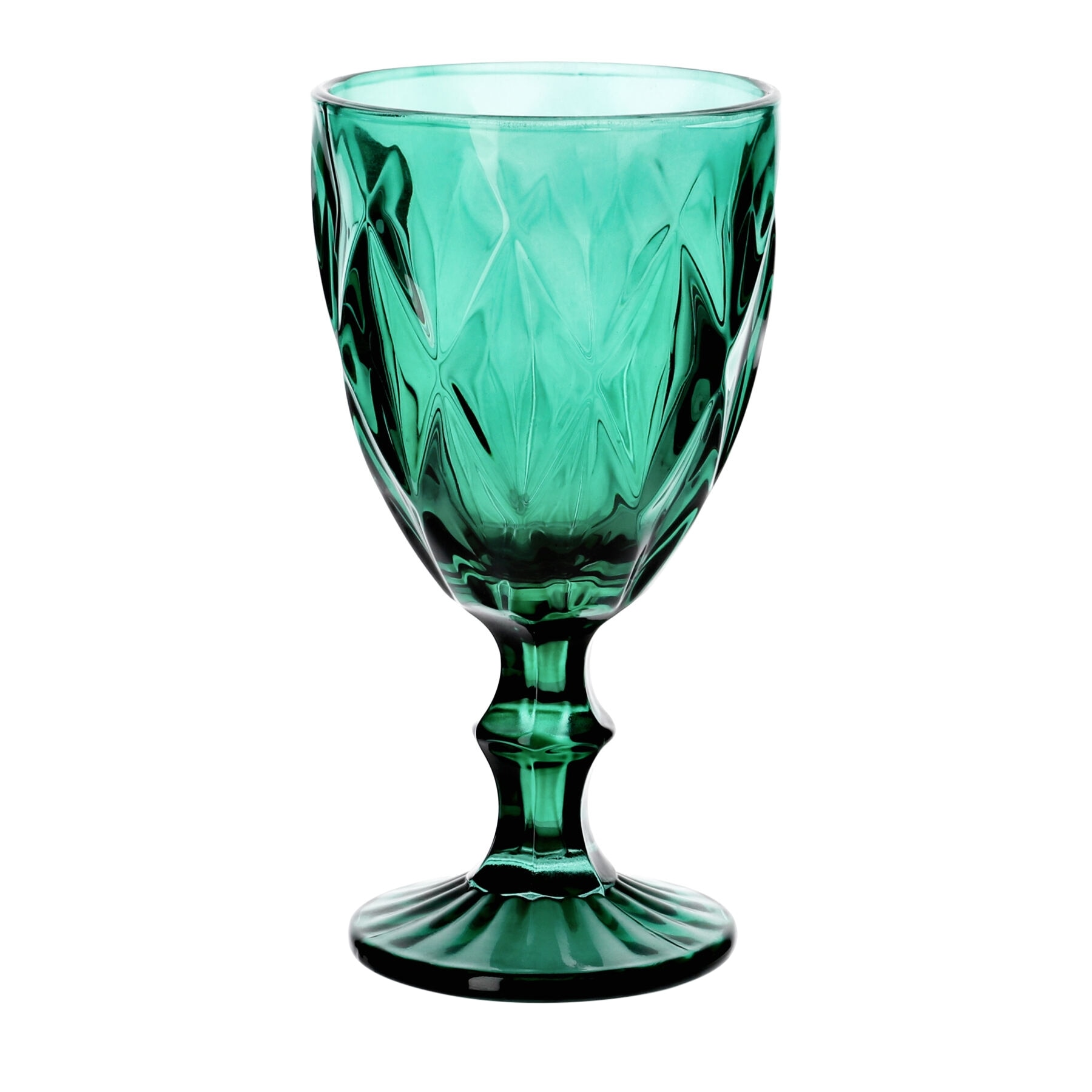 Set 4x pahar cu picior, Homla, Sticla, 310ml, Verde - eMAG.ro