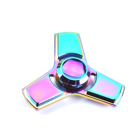 Fidget Spinner Three Way, Metal, Multicolor - eMAG.ro