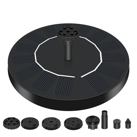 Pompa solara pentru fantana, Kosiil, 1.5W, 6 Duze, 200l/h, Negru - eMAG.ro