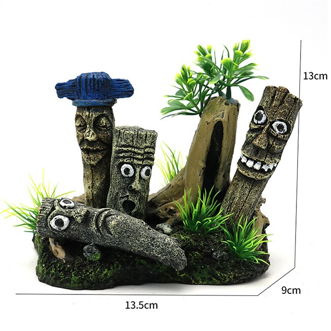 Decor acvariu sculptura, soosable®, 13.5x9x13.5 cm - eMAG.ro