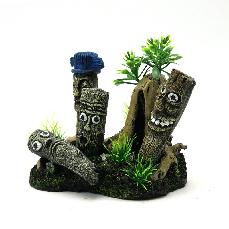 Decor acvariu sculptura, soosable®, 13.5x9x13.5 cm - eMAG.ro