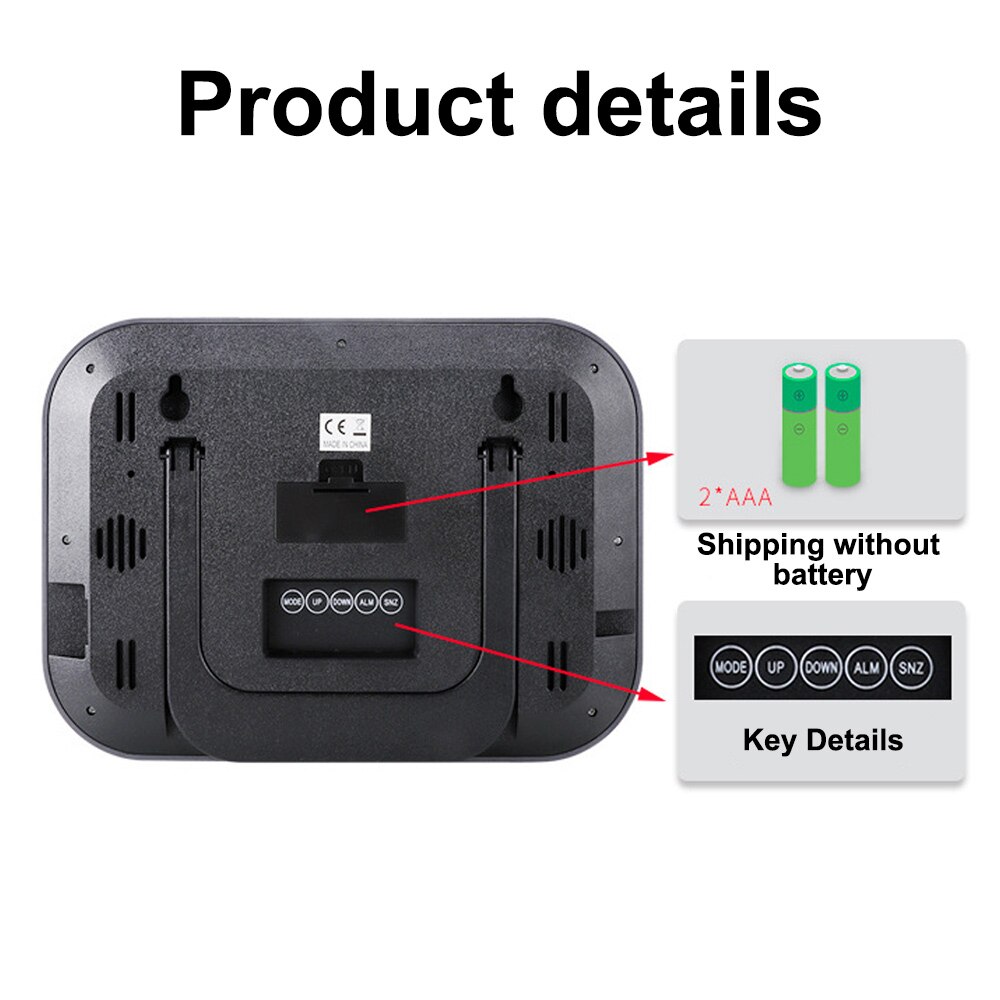 Ceas electronic, elegant, multifunctional, ecran digital - eMAG.ro